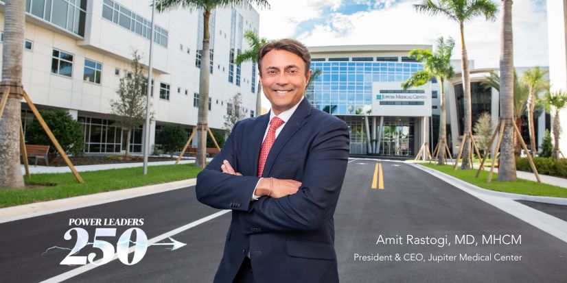 Amit Rastogi, MD, MHCM, President and CEO of Jupiter Medical Center has ...